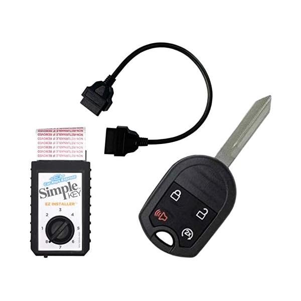 商品名シンプルなキープログラマーバンドル キーとコード付き - フォードとリンカーンの車用に設計: 自分でキーをプログラム。Simple Key Programmer Bundle with Key(s) and Cord - Design...