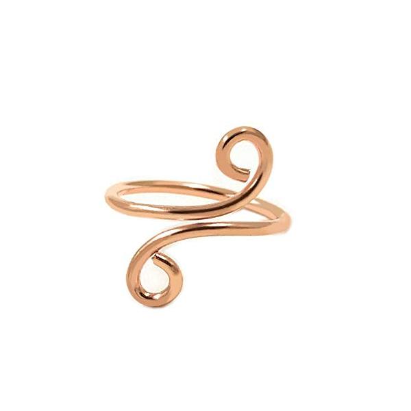 商品名: SHINDE EXPORTS 銅 つま先リング レディース ピュア, adjustable, 銅, 宝石なし SHINDE EXPORTS Womens Copper Toe Rings Pure (Design 2) Adjus...