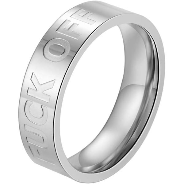 商品名WOYNJI メンズ レディース ステンレススチール パーソナライズリング 刻印 シンプル プレーンバンド 6mm/8mm, 金属WOYNJI Men's Women's Stainless Steel Personalized Ri...