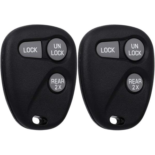 商品名ECCPP X 2 キーレスエントリー リモートキーフォブ 交換用 1997-2002 シボレー用 オールズモビルエクスプレス/ソノマ/アストロ/サバーバン1500/タホ/ユーコン/ジミー/サバナ/ブラバダ FCC 16207901-...