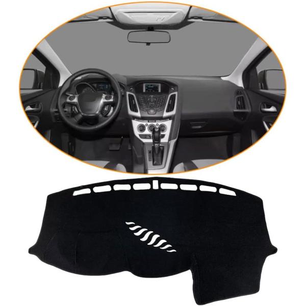 商品名Car Dashboard Cover for Ford Focus 2012-2018 Dash Mats Shade Protective Pad(Premium Carpet, Black)ブランド：JGRT_CarLight商...