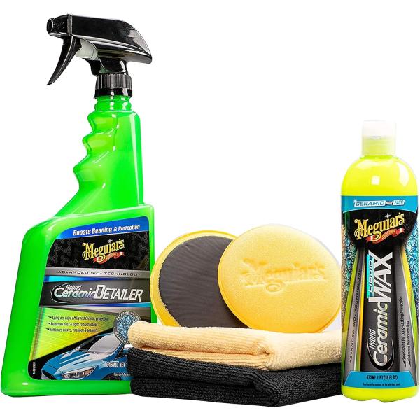 商品名Meguiar's Hybrid Ceramic Wax &amp; Shine Kit - 6 Piece Complete Kit for a Professional Finish with a Long-Lasting Pro...