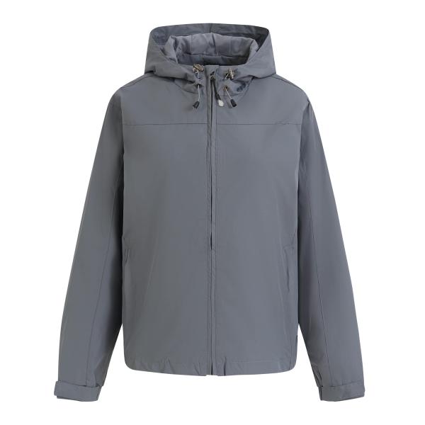 商品名:  Spmor Women's Outdoor Rain Jacket Lightweight Softshell Waterproof Coat Grey Largeブランド: Spmor商品サイズ: Large高さ: 39cm横...