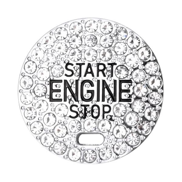 商品名CARFIB Car Interior Bling Accessories for Buick Encore GX Envision 2020 2021 Ignition Button Push Engine Start Stop D...