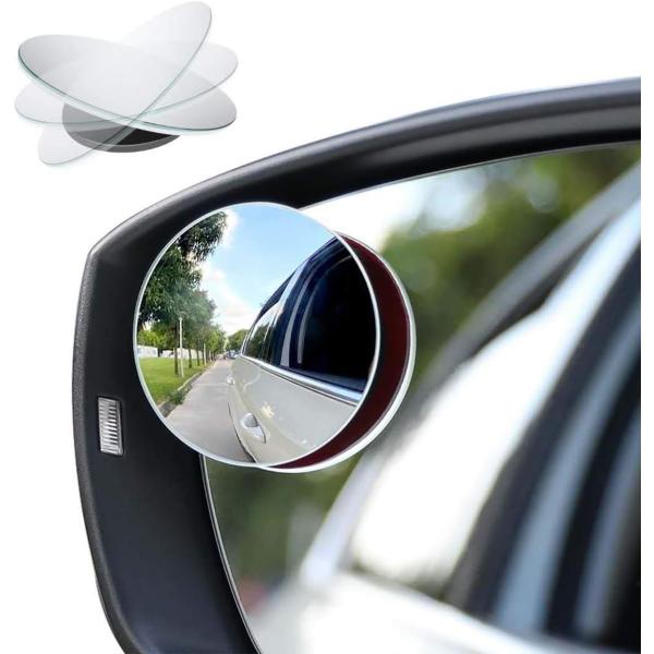 商品名Car Blind Spot Mirror, 2"" Round HD Glass Frameless Convex Rear View Mirror with wide angle Adjustable Stick for Cars...