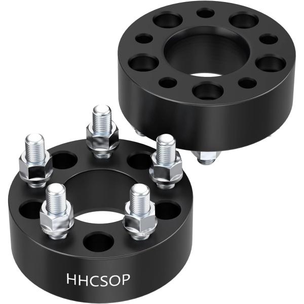 商品名5x4.75 Wheel Spacers 2""(50mm) Bore 70.5mm with M12x1.5 Studs for Chevy S10 Blazer Camaro Corvette Impala/GMC S15 Son...