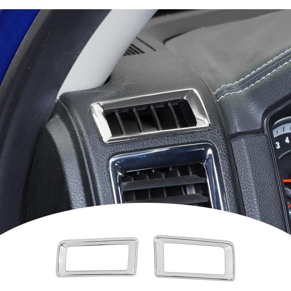 商品名SQQP Center Console Dashboard Air Conditioner Outlet Vent Trim ABS 2pcs for 2010-2017 Dodge RAM(Chrome)ブランド：SQQP商品サイズ...