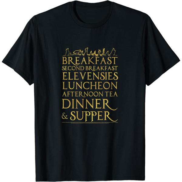 商品名[CUSTIC] Lord Of The Rings Breakfast Second Breakfast More T-ShirtLord Of The Rings Breakfast Second Breakfast More T...