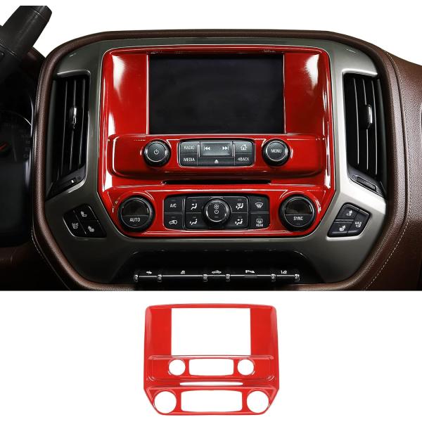 商品名RT-TCZ for Chevy Silverado Red Dashboard Center Console Navigation Panel Trim Cover for Chevrolet Silverado GMC Sierr...