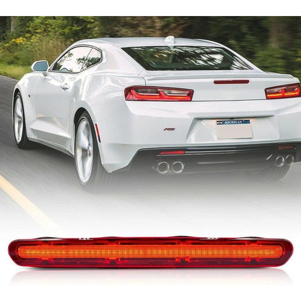 商品名NSLUMO LEDサードブレーキライト 2016-2021 シボレー カマロ レッドストロボ LED 3rdブレーキ リアセンター ハイマウント ストップランプ レッドレンズ 交換用 OEM GM84330249 GM8416575...