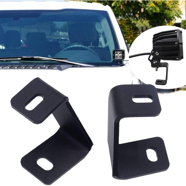 商品名KANGIKX F150 Hood Light Mount Brackets Pillar Pods Mounts Hood Hinges LED Work/Cube Light Mount Brackets Compatible w...