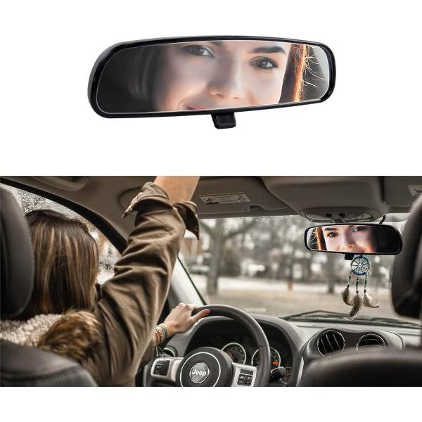 商品名Genuine Jeep Rear View Mirror, Day Night Mirror, Interior Rearview Mirror Kit Compatible With, 1987-2012 Wrangler YJ,...