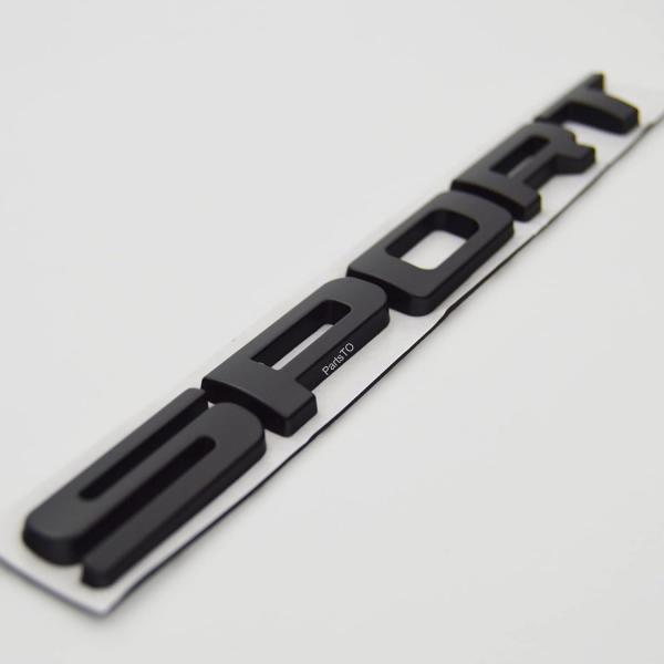 商品名Metal Blacked out Sport Decal Emblem Badge with Adhesive for Vehicle universal fitブランド：PartsTo商品サイズ：7""高さ：0.7 cm横幅：5....