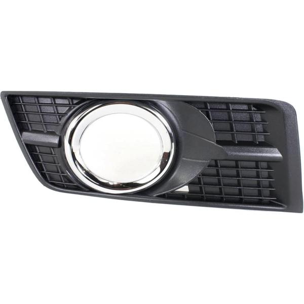 商品名For Cadillac SRX Fog Light Cover 2010 11 12 13 14 15 2016 Passenger Side | Black &amp; Chrome | DOT/SAE Compliance | ...