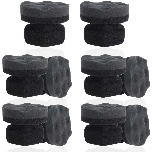 商品名AuInLand タイヤドレッシングアプリケーター タイヤシャインアプリケーター ドレッシングパッド 車のディテールフォームスポンジタイヤクリーナースポンジ 10個パックAuInLand Tire Dressing Applicato...