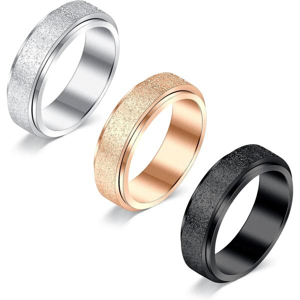 商品名MODRSA Anxiety Ring for Women Fidget Spinner Ring Spinning Rings for Anxiety Spinning rings Fidget Rings for Men Ring...