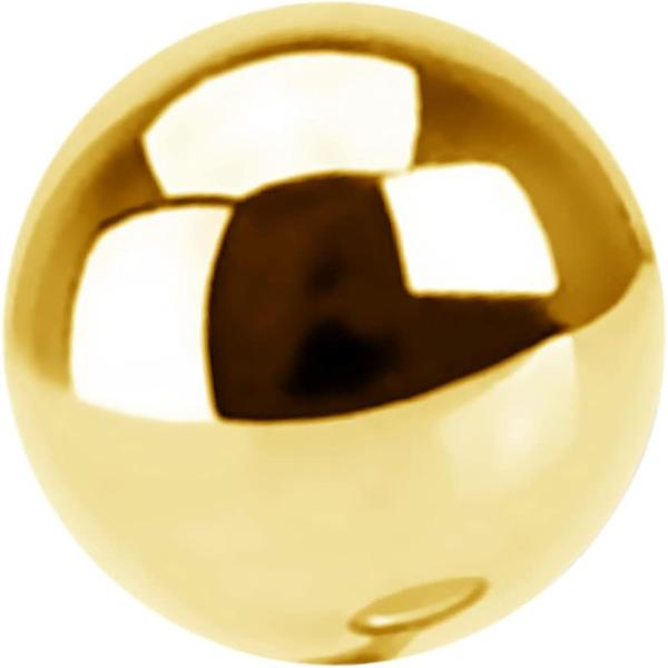 商品名OUFER 14K 純金 クリーア CZ 交換用ボール 外部にスレッド ベリーボタンリング, 金属, キュービックジルコニア,OUFER 9K Solid Gold Replacement Ball Externally Thread...