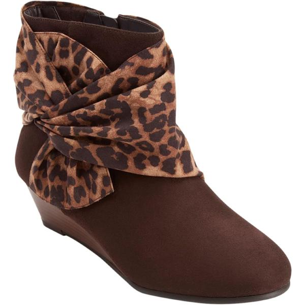 商品名Comfortview レディース ワイド幅 The Inez ブーティー, レオパード, 12 WideComfortview Wide Width Inez Bootie | Short Ankle Boot | Women's ...
