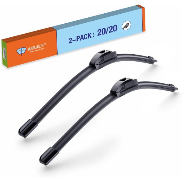 商品名WOWIPER OE Quality Wiper Blades - 20 inch (2 Pack), Metal Base for 300% More Stable, for Ford F150 F250 F350 F450 F55...