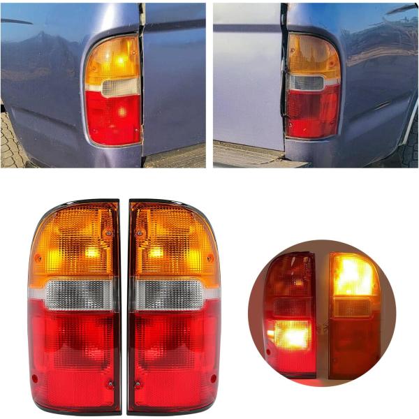 商品名HECASA テールライト 1995-2000 トヨタ タコマ ペア シグナル ブレーキランプ テールライト アセンブリ 電球付き TO2800116 TO2801116 8156004030 8155004030 交換用HECASA...