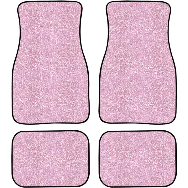 商品名STUOARTE Pink Floor Mats for Cars,Rose Gold Car Floor Mats All Weather,Pink Car Mats Car Accessories for Women 4 Piec...