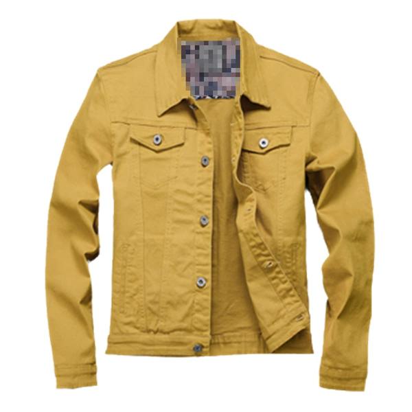商品名:  Spring And Autumn Yellow Jeans Jacket Men's Self-Cultivation Street Hip-Hop Bomber Jacket B2016 yellow Sブランド: JNCJ...