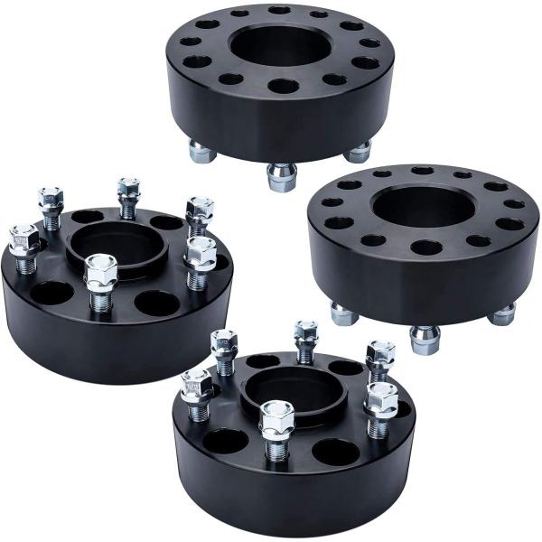 商品名2"" Wheel Spacer Adapter 6x139.7mm (78.1mm Bore 14x1.5 Studs) 6x5.5"" Hubcentric Spacers For Cadillac 99-19 Escalade,...
