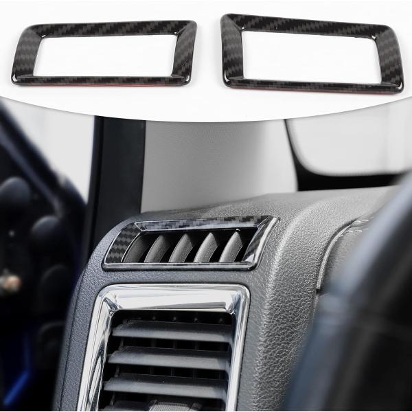 商品名RT-TCZ for RAM Air AC Vents Cover Trim Carbon Fiber, Dash Side Trim Frame for Dodge RAM 2010-2017 Carbon Fiber Interi...