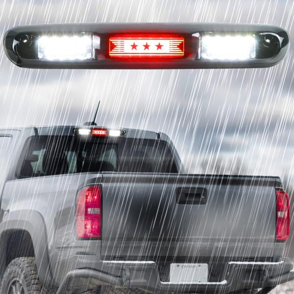 商品名2007-2013 シボレーシルバラード/GMCシエラ 1500 2500 3500 HD LED サードサードサードブレーキライト リアセンターハイマウントストップランプ カーゴライト (クロームハウジングスモークレンズ)For 2...