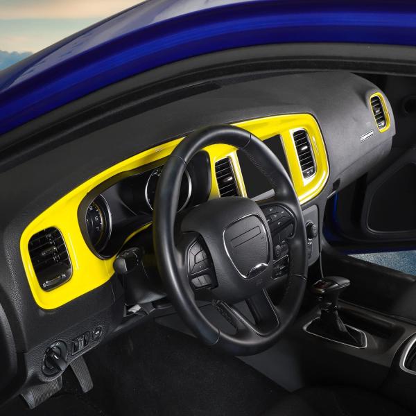 商品名Hoolcar Interior 8.4 Inch Screen Center Console Dashboard Trim for 2015-2020 Dodge Charger, Yellowブランド：Hoolcar商品サイズ：高...