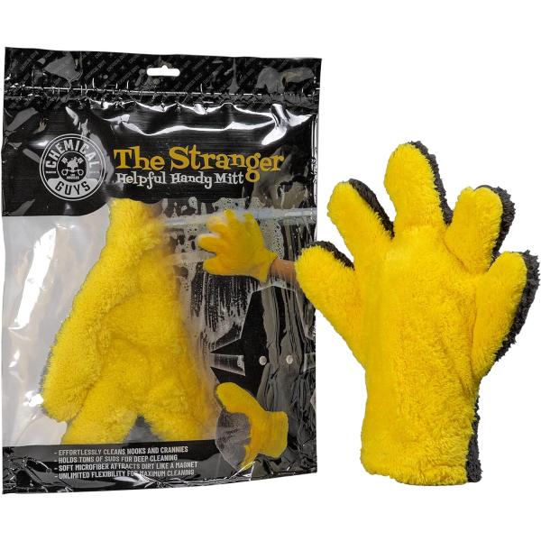 商品名Chemical Guys MIC510 The Stranger 洗車ミットChemical Guys MIC510 The Stranger Helpful Handy Car Wash Mitt - Yellow, Microf...