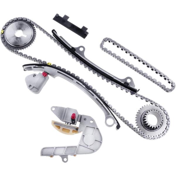商品名: A-Premium エンジンタイミングチェーンキット ガイドレール&amp;スプロケットなど付き [DOHC、4Cyl 2.5L、QR25DEに適合] Nissan Altima 2002-2006 Sentra 2002-200...