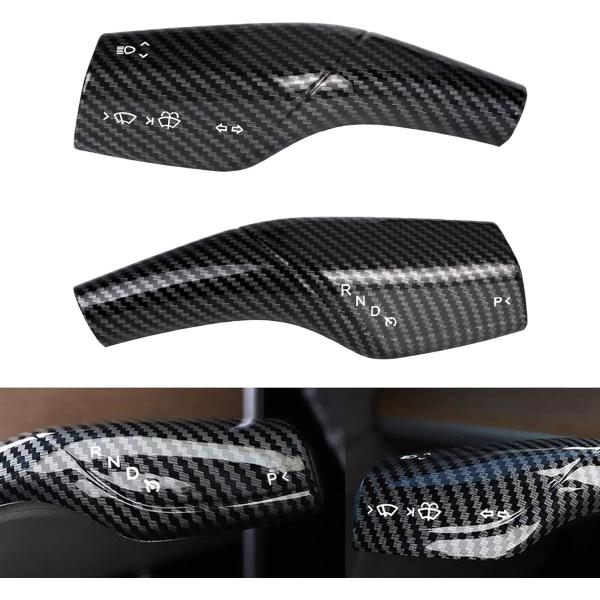 商品名Xotic Tech Steering Wheel Column Paddle Shifter Gear Shift Lever Decor Cover Trim, Carbon Fiber Pattern, Compatible w...