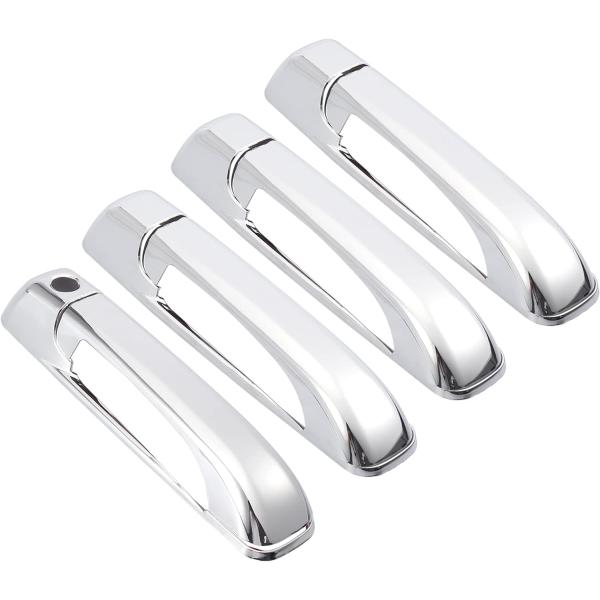 商品名X AUTOHAUX 4pcs Chrome Plated ABS Exterior Side Door Handle Cover Trim for Dodge for Ram 1500 2500 3500 2010-2018 for...