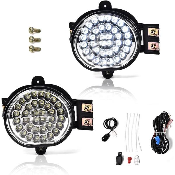 商品名CNNELL LEDフォグランプ 2002-2008 Dodge Ram 1500/ 2003-2009 Dodge Ram 2500 3500対応 スーパーブライト (フォグライト)CNNELL LED Fog lights Com...