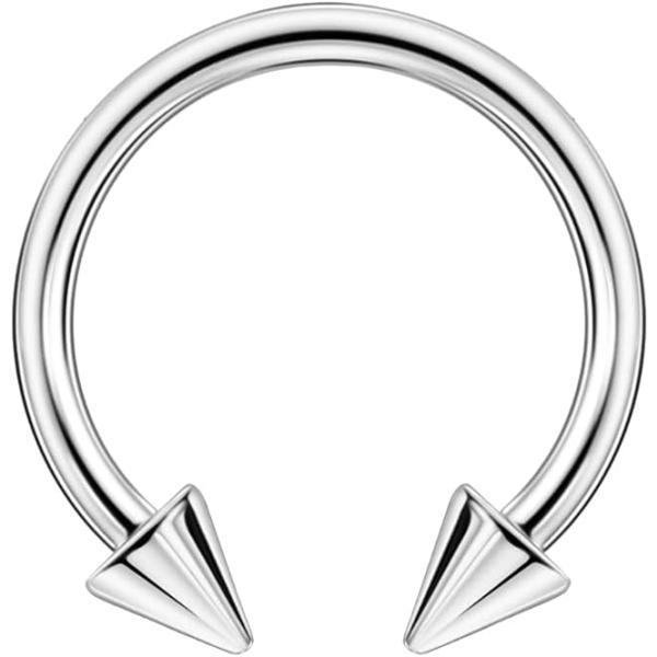 商品名316l Surgical Steel Horseshoe Piercing Jewelry with Internally Threaded Ends 6mm/8mm/10mm/12mm, Metal, not known,ブランド...