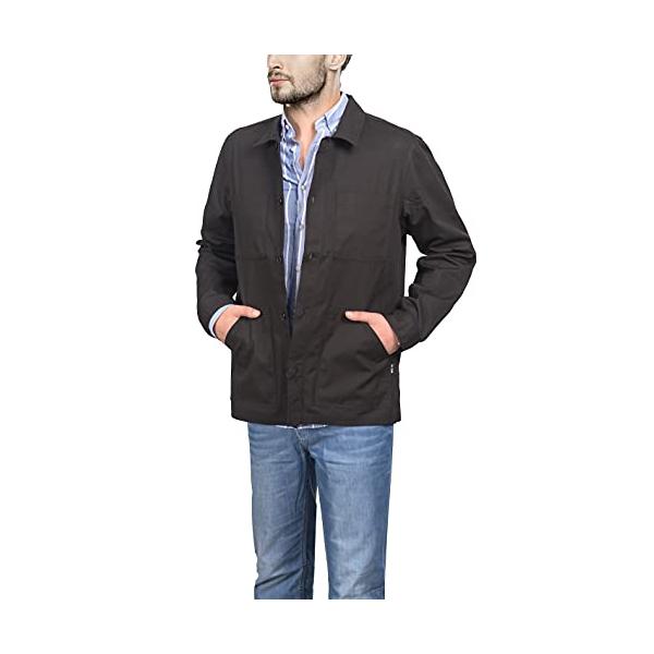 商品名:  DBAZUKK Mens Casual Lightweight Jacket Overshirts Button Down Shirt Jackets Black jacket Regular &amp; Big-tall Sh...