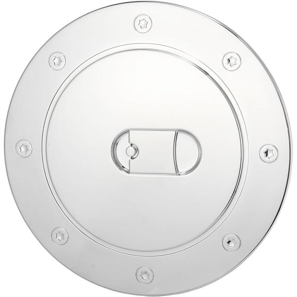 商品名ACROPIX Stick-on Rear Gas Door Fuel Tank Cap Filler Cover Decoration for Chevrolet Silverado Tahoe - Pack of 1 Silver...