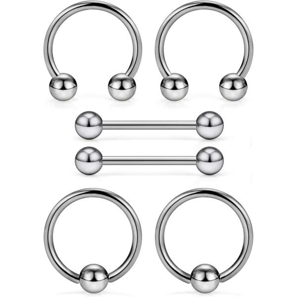 商品名Jenxnjsjo チタンニップルリング ニップルリング ニップルバー ニップルリング 14g チタン インダストリアルバーベル ニップルバーベル ロングニップルリング ニップルリング メンズ, 金属, ステンレススチール,Jenxn...