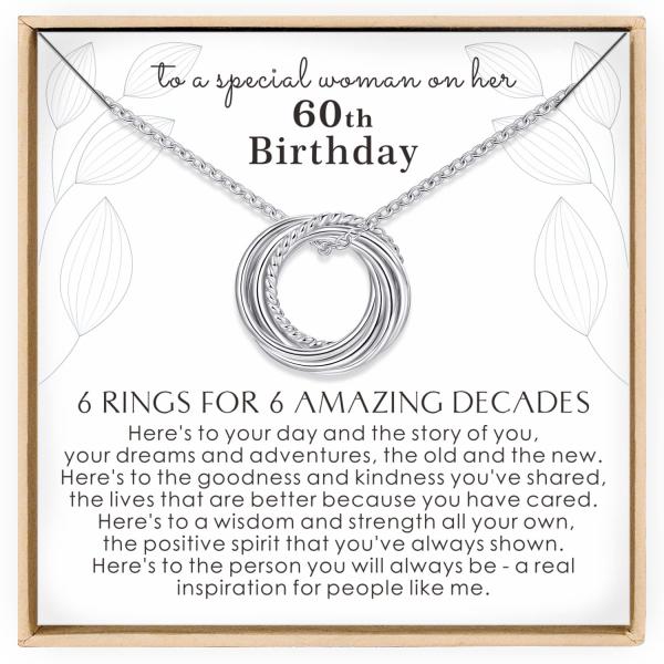 商品名: [Annamate] 女性のための誕生日プレゼントスターリングシルバー30th 40th 50th 60th 70th 70th 80th 90th Birthday Necklace彼女のための誕生日ネックレス Annamate...