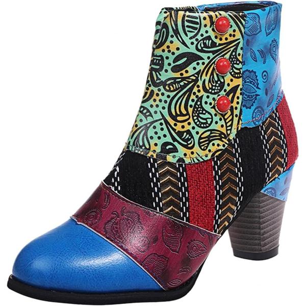 商品名Eduavar Boots For Women Cowgirl Black Womens Faux Suede Wide Calf Over The Knee Side Zipper Chunky Heel Stretch Thigh...