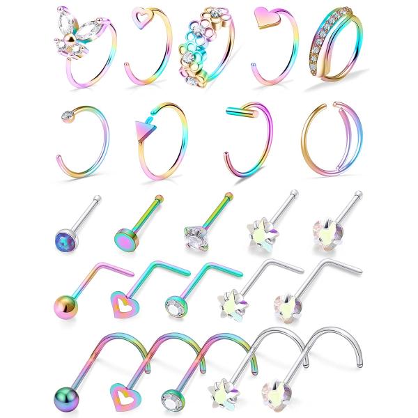 商品名:  Tkzndnm Nose Rings Nose Studs Nose Rings Hoops Nose Piercings Nose Ring Nose Hoops Nose Stud Nose Rings Studs Nose...
