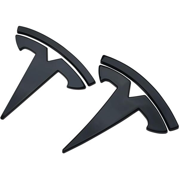 商品名YHCDSEA Model Y Front Trunk/Rear Trunk Logo Sticker Emblem Badge Decals for Tesla Model Y Accessories(Gloss Black)ブラン...