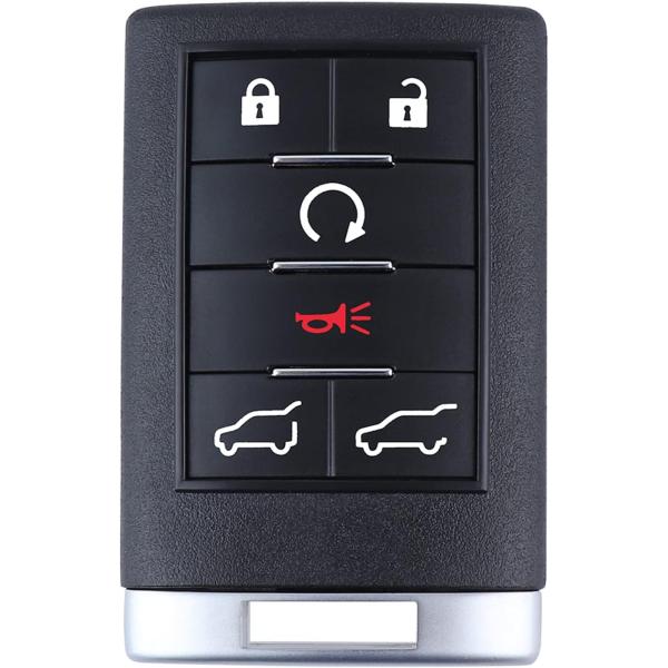 商品名6ボタン キーレスエントリー リモートキーフォブ 2007-2014 キャデラック エスカレード ESV EXT 交換用パーツ FCC ID: OUC60000666 Buttons Keyless Entry Remote Key ...