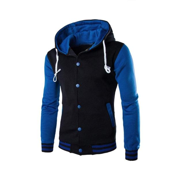 商品名:  melupa Mens Hooded Baseball Varsity Jacket Causal Slim Fit Bomber Jackets Long Sleeve Letterman Coat Hoodie Sweats...