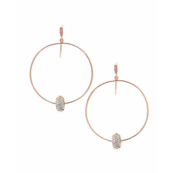 商品名: Kendra Scott Elora イヤリング 14Kゴールド レディースファインジュエリー, ローズゴールド 金属, 宝石なし。, Kendra Scott Elora Earrings in 14k Rose Gold, F...
