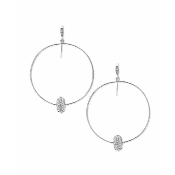 商品名: Kendra Scott Elora イヤリング 14Kゴールド レディースファインジュエリー, ホワイトゴールド 金属, 宝石なし。, Kendra Scott Elora Earrings in 14k White Gold,...