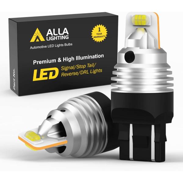 商品名Alla Lighting T20 7440 7443 LED電球 アンバーイエロー ウィンカーライト 7441 7444 NA 7442NA 7444NAK 超高輝度 CSP-7035 2000-SMD ウィンカーランプ 交換用Al...