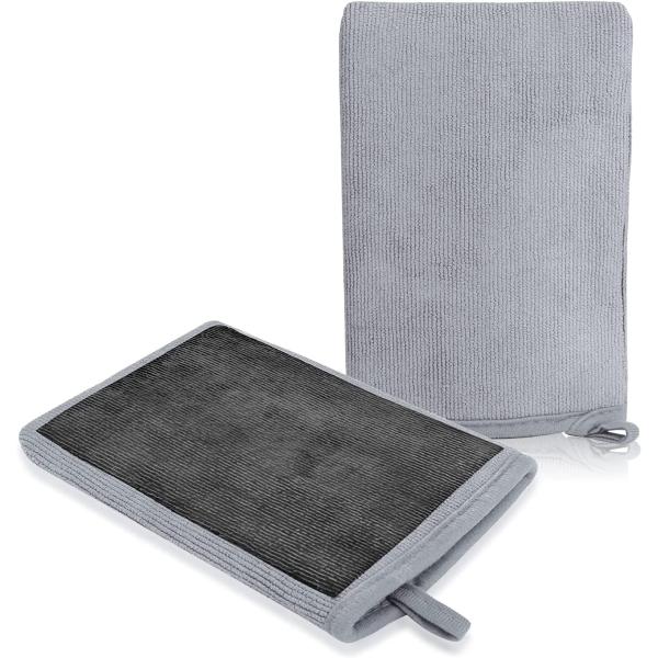 商品名クレイミット 自動車ディテーリング ミディアムグレード クレイバー代替ミット 表面の完璧な除去 接着済み汚染物質 オートディテイリング クレイバー 代替品 ノベルティ ディテーリング ツール カーケア 2個2PCS Clay Mitt...