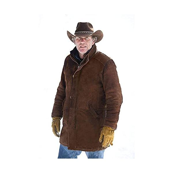商品名:  William Jacket Men's Genuine Suede Leather Coat, Men Sheriff Walt Longmire Robert Taylor Real Leather Coat, XS-3XL...